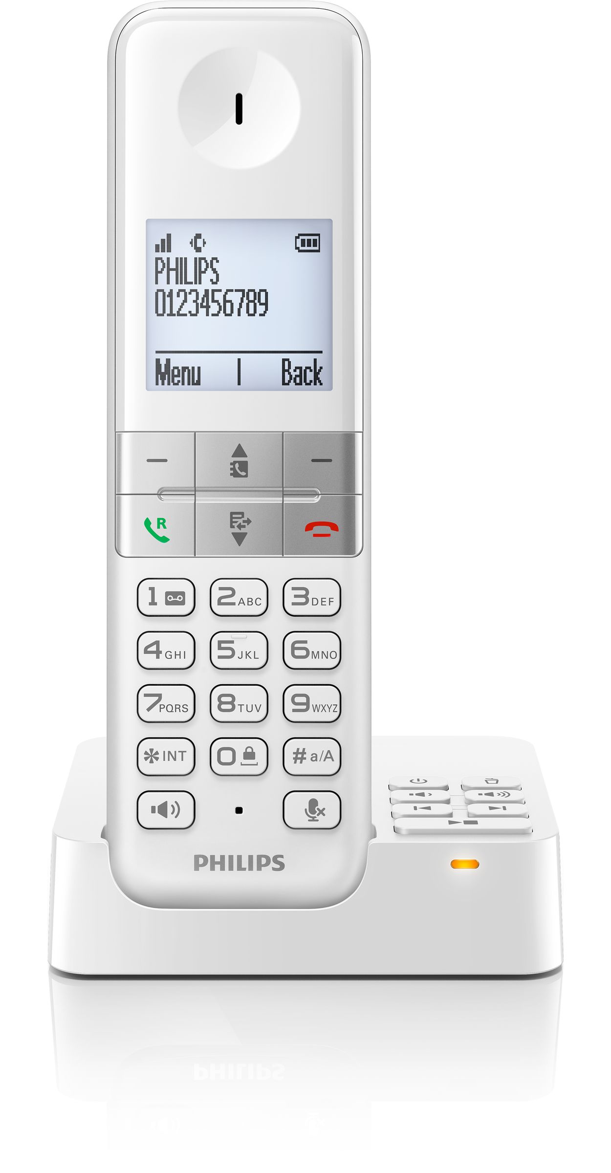 Schnurlostelefon mit Anrufbeantworter D4551W/38 | Philips