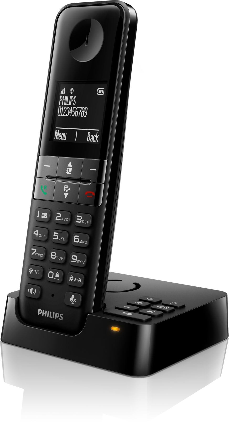 Téléphone fixe sans fil avec répondeur D4751B/05 | Philips