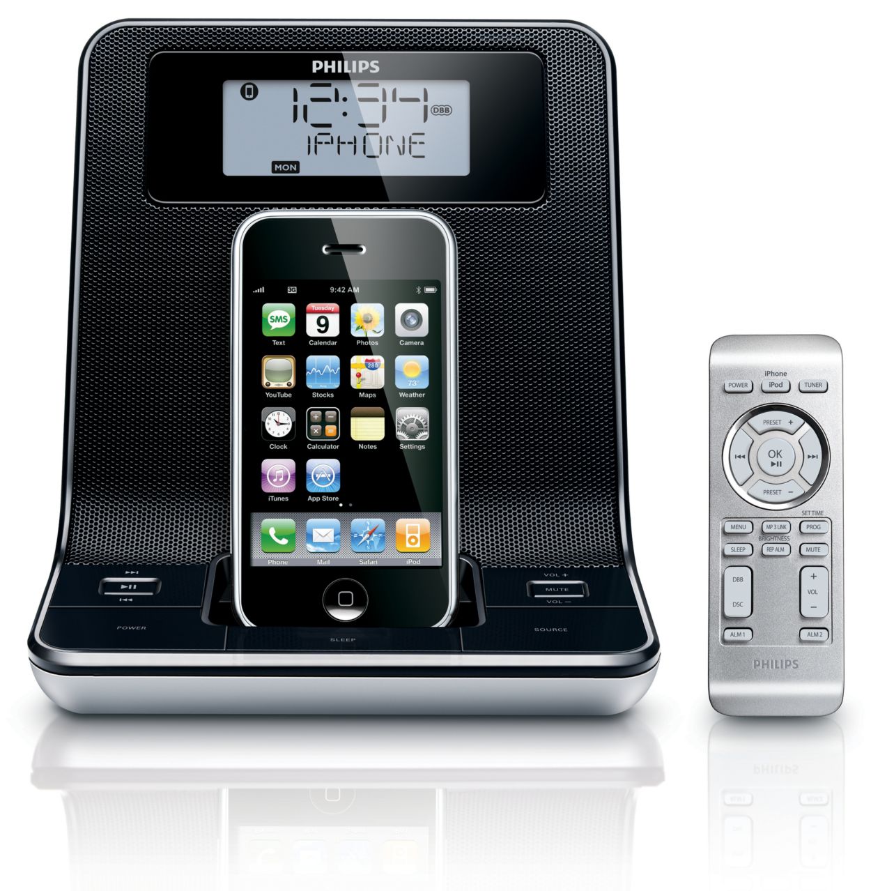 Clock radio for iPod/ iPhone DC320/98 | Philips