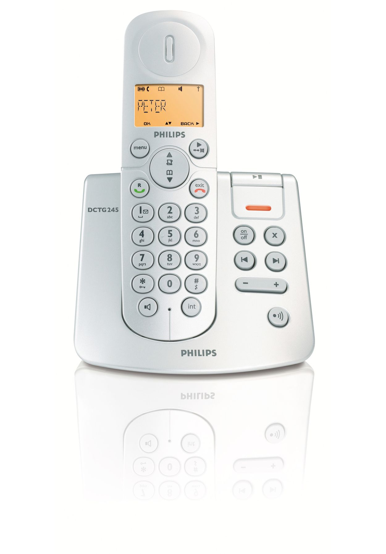 Cordless phone answer machine DCTG2451S/94 | Philips