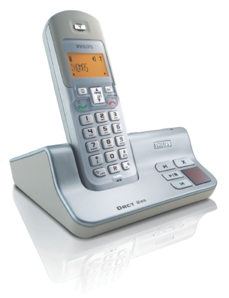Cordless phone answer machine DECT2251S/68 | Philips