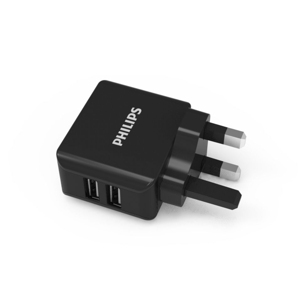 Dual USB wall charger DLP2506UK/56 | Philips