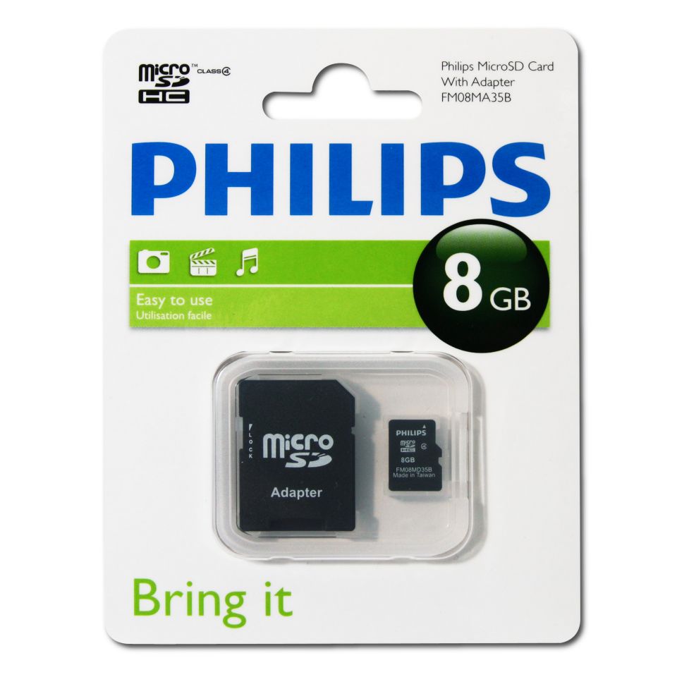 Micro SD cards FM08MA35B/97 | Philips