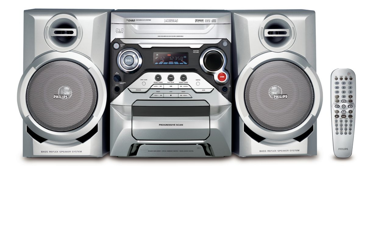 DVD Mini Hi-Fi System FWD182/98 | Philips