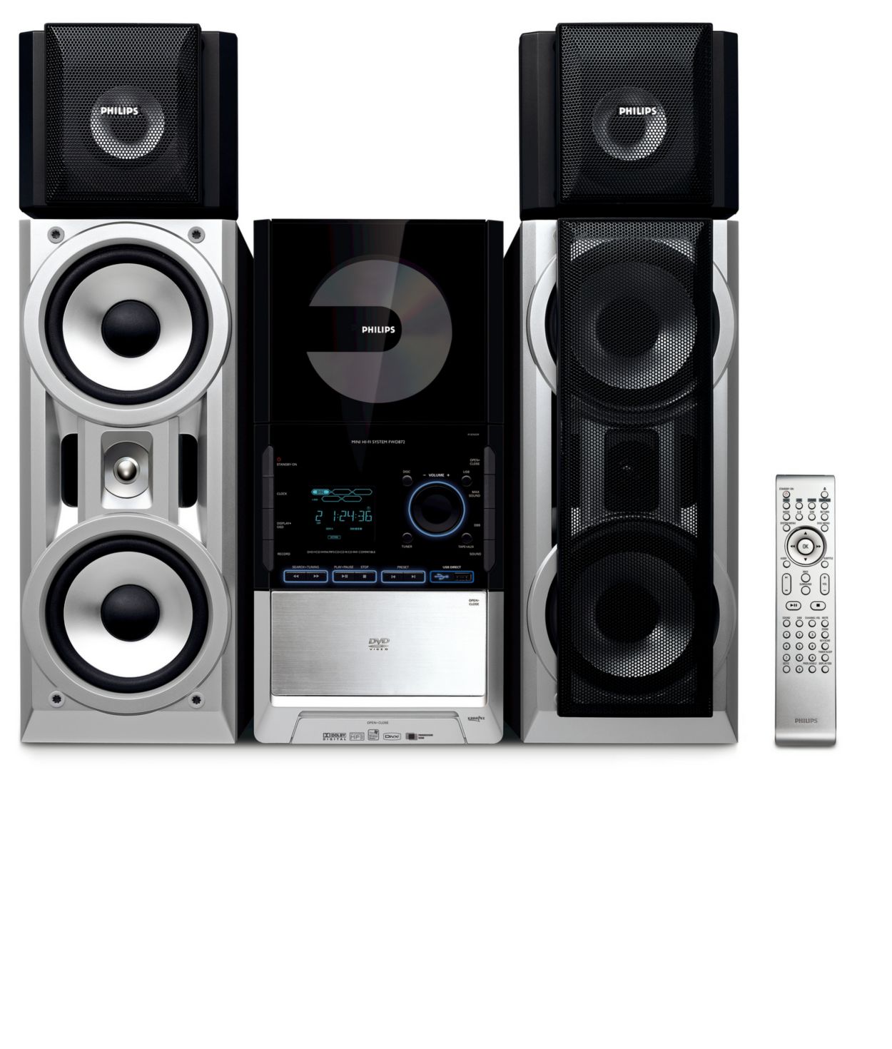 Mini Hi-Fi System com DVD FWD872/55 | Philips