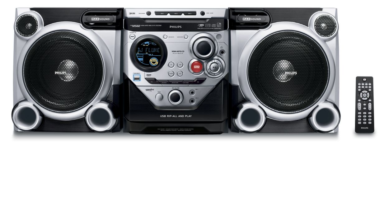 MP3 Mini Hi-Fi System FWM582/12 | Philips