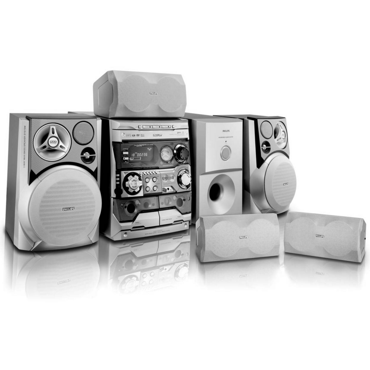 Mini Hi-Fi System FW-D596/21A | Philips