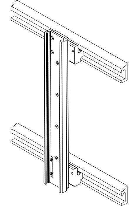 General Mounts 19" Channel for Amico Majestic Series Double Tier ...