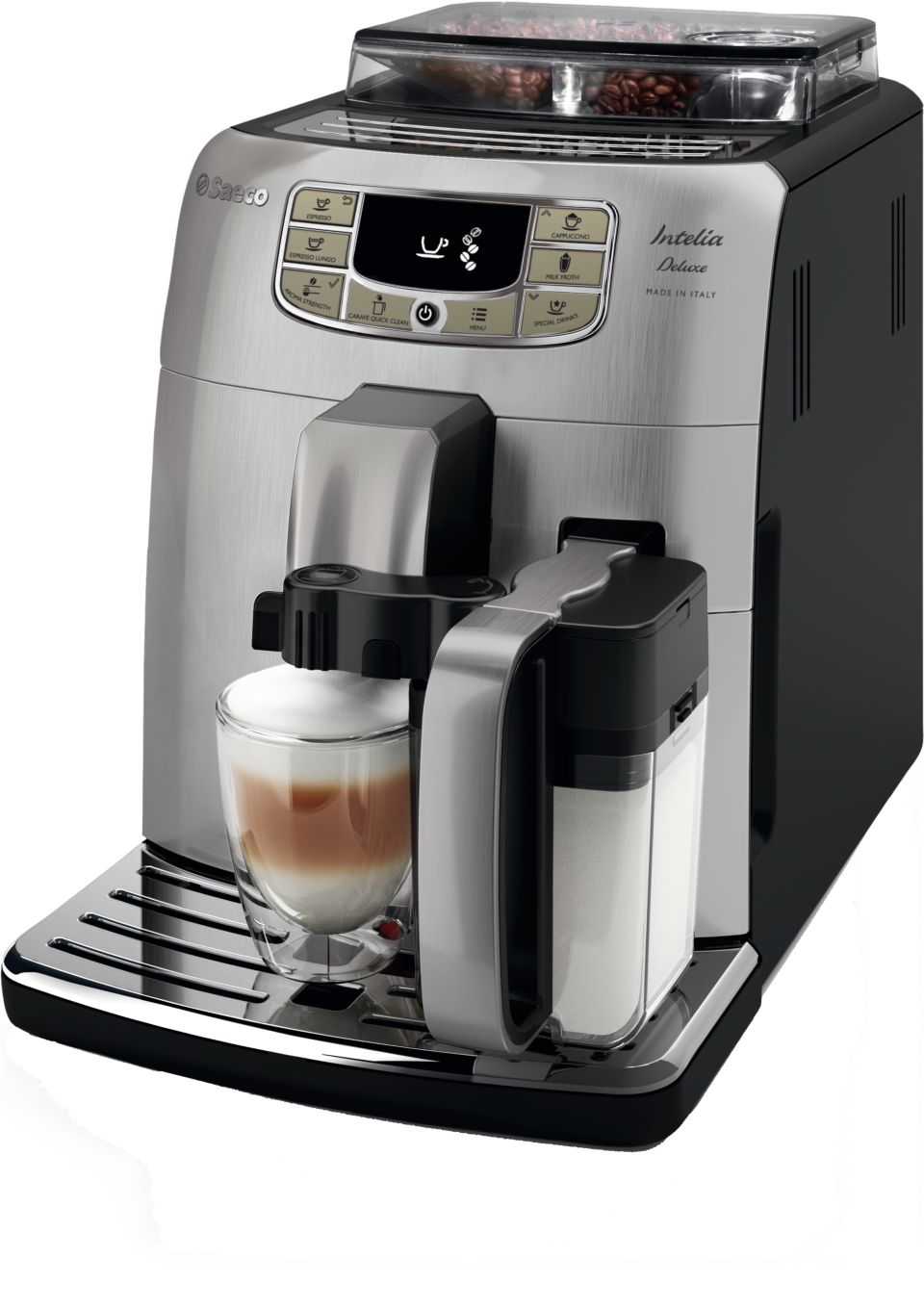 Intelia Deluxe Super-machine à espresso automatique HD8771/93 | Saeco
