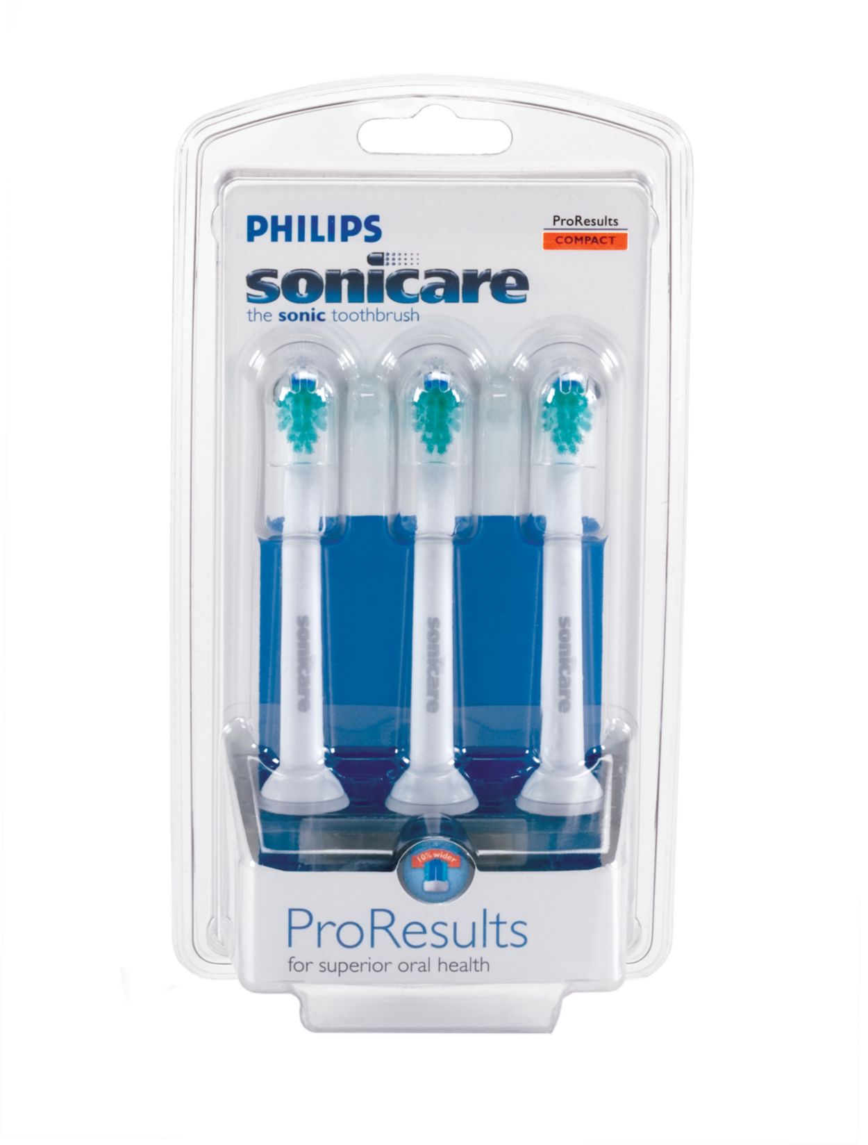 ProResults Compact sonic toothbrush heads HX6023/02 | Sonicare