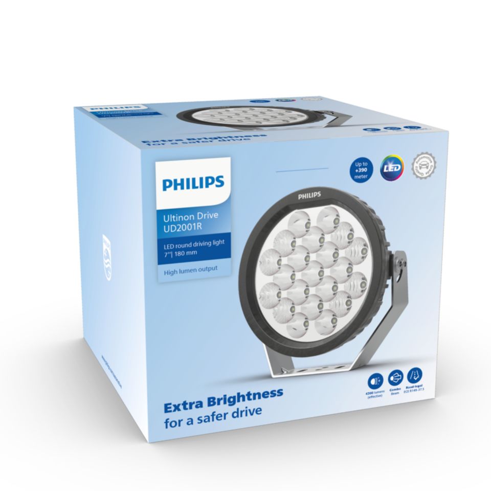 Ultinon Drive 2000 7 inch round LED driving light LUMUD2001RX1/10 | Philips