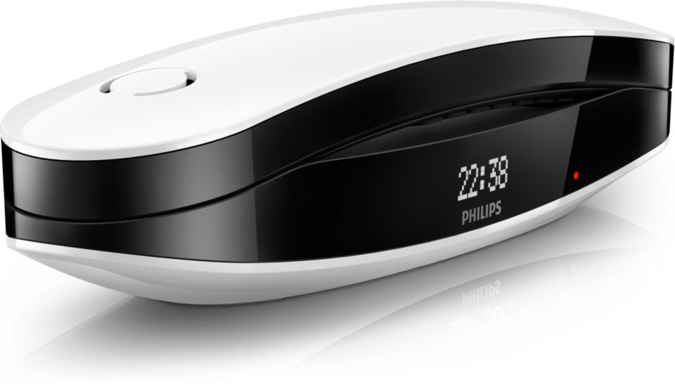 Téléphone fixe sans fil Design Luceo M6601WB/05 | Philips