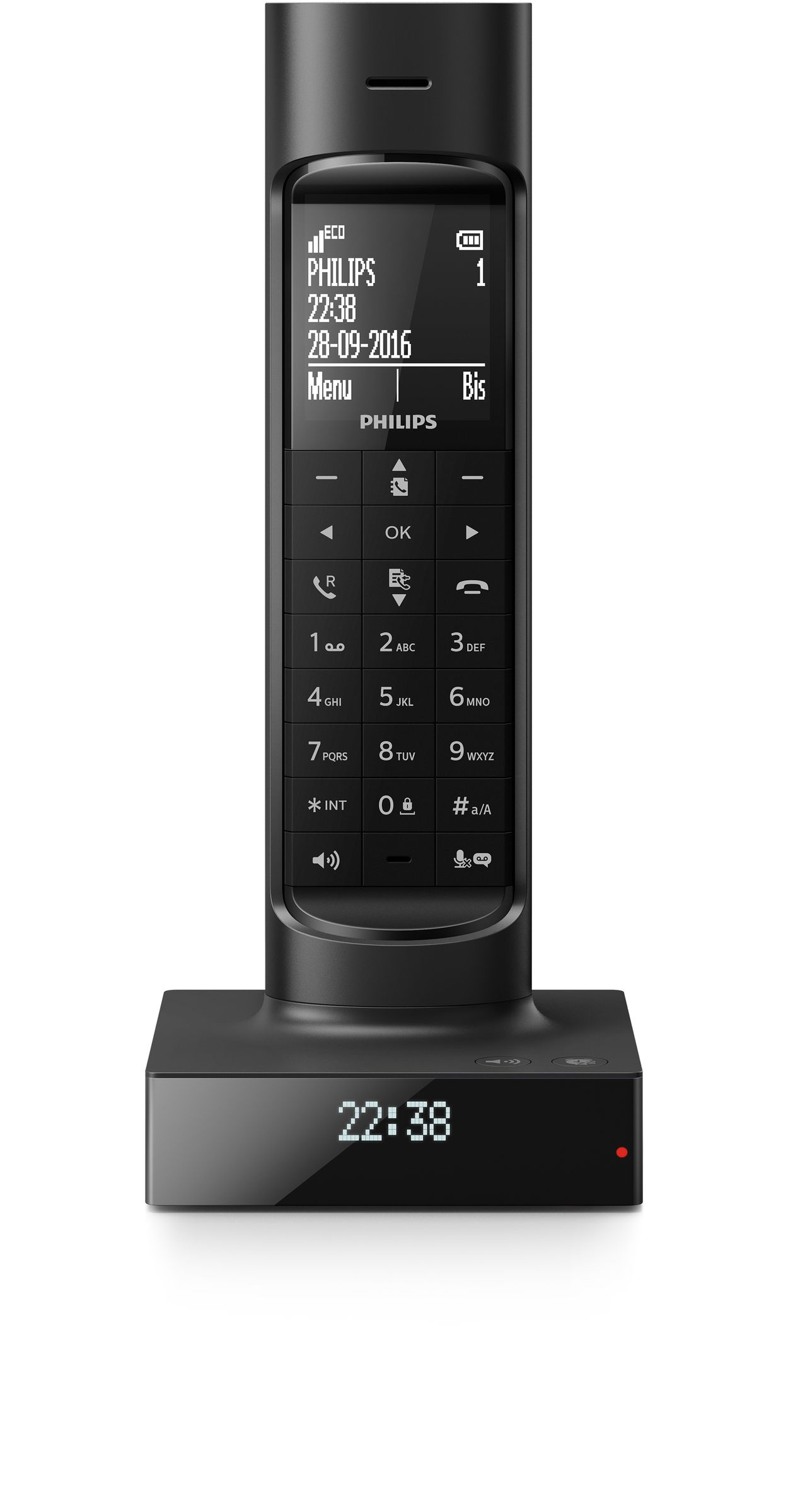 Téléphone fixe sans fil Design Faro M7751B/FR | Philips