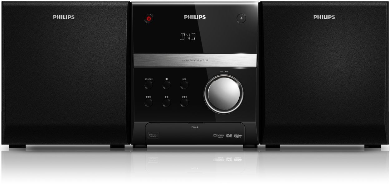 Классическая микросистема DVD MCD135/51 | Philips