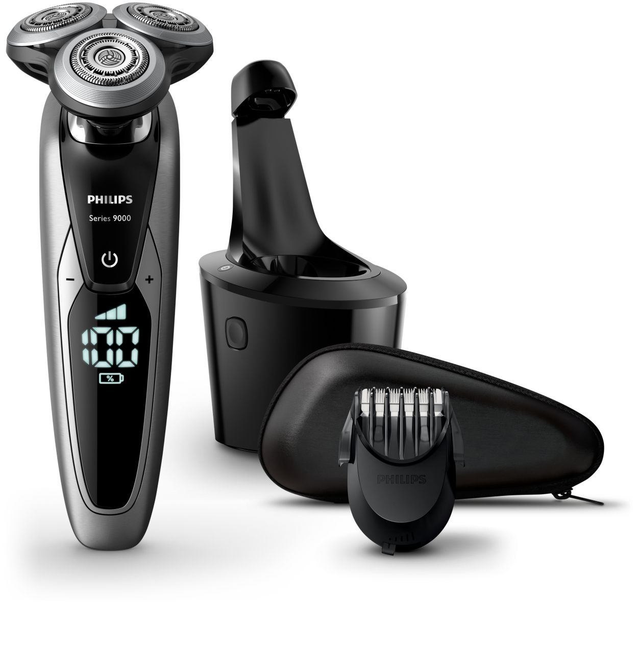Shaver series 9000 Elektrisch scheerapparaat voor nat en droog scheren ...