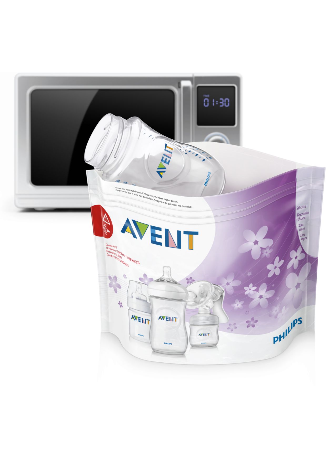 Microwave steam steriliser bags SCF297/05 | Avent