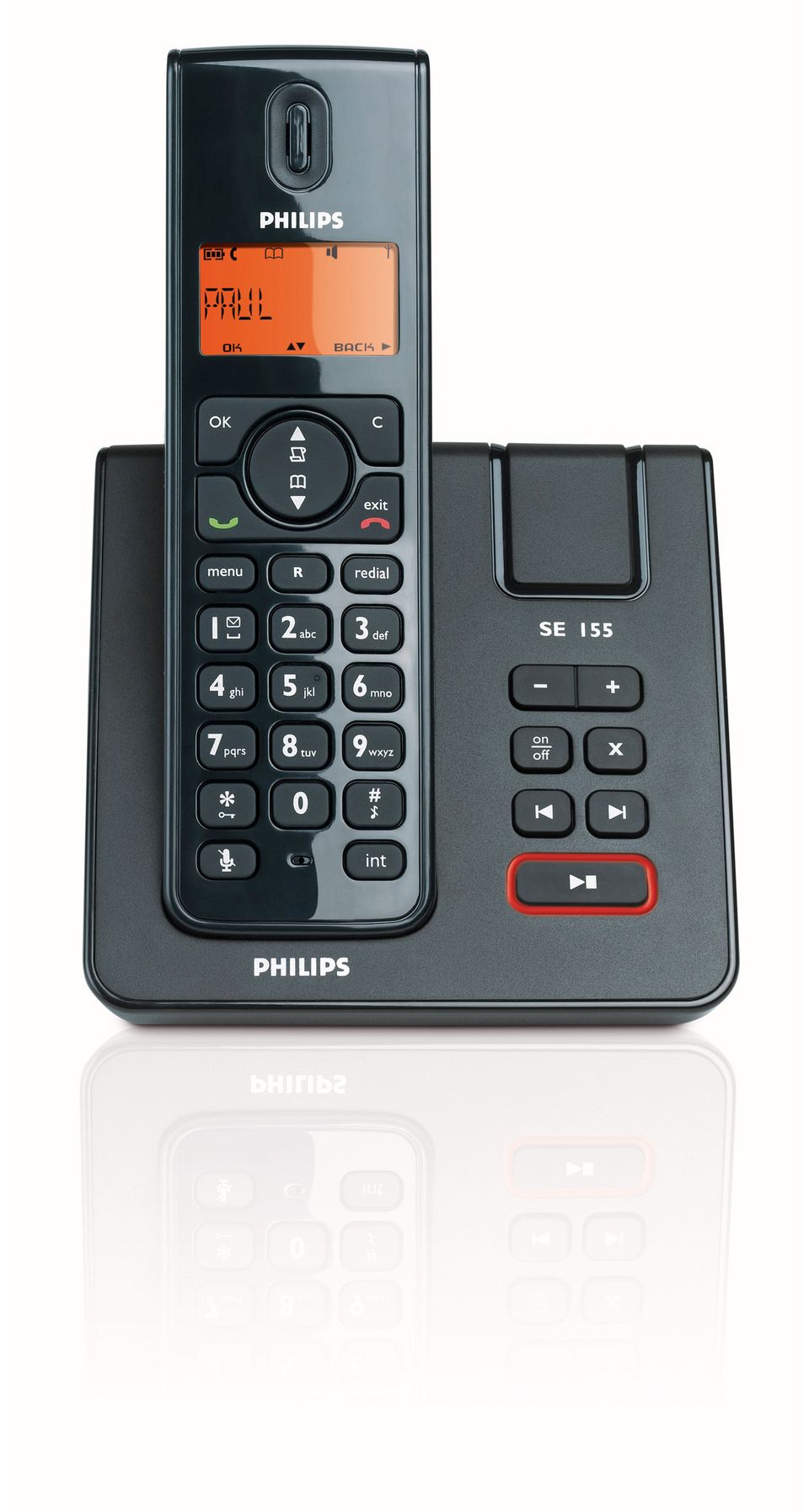 Schnurloses Telefon mit Anrufbeantworter SE1551B/38 | Philips
