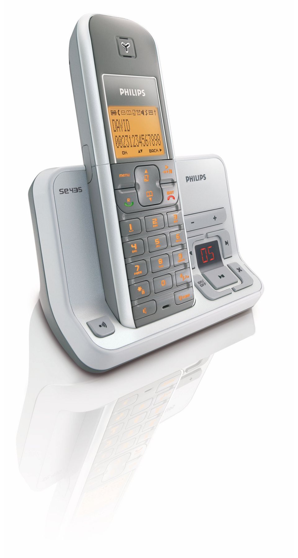 Draadloze telefoon met antwoordapparaat SE4351S/22 | Philips