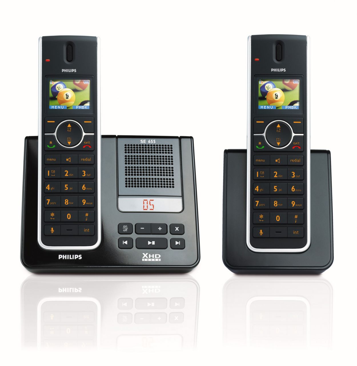 Perfect sound Cordless phone with answering machine SE6552B/05 | Philips