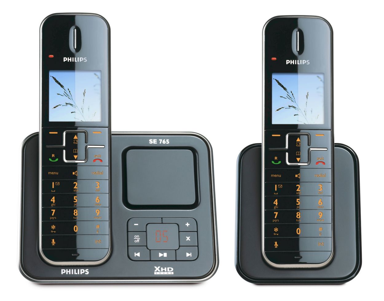 Schnurloses Telefon mit Anrufbeantworter SE7652B/38 | Philips