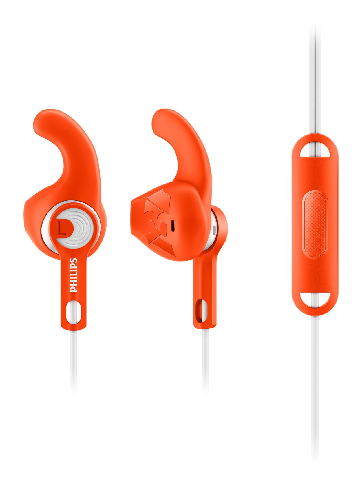 ActionFit Sports headphones with mic SHQ1305OR/00 | Philips