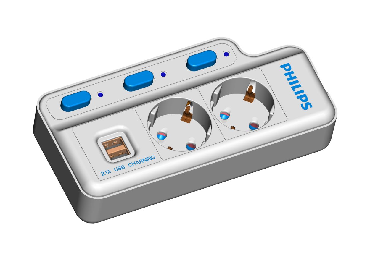 Extension socket SPN6021WA/10 | Philips