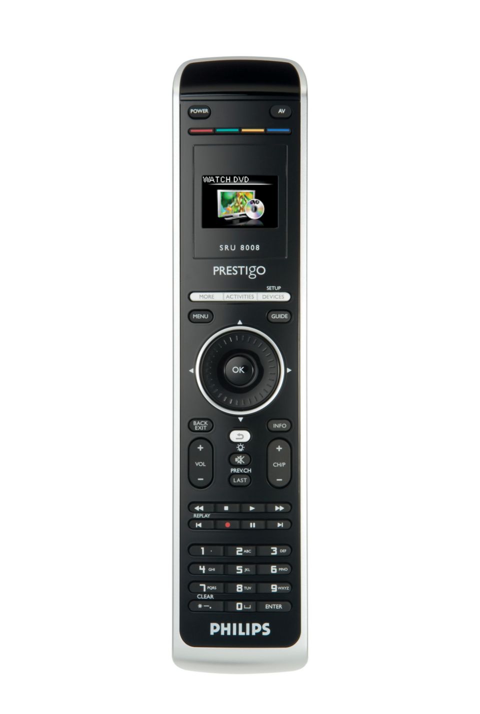 Prestigo Universal remote control SRU8008/10 | Philips