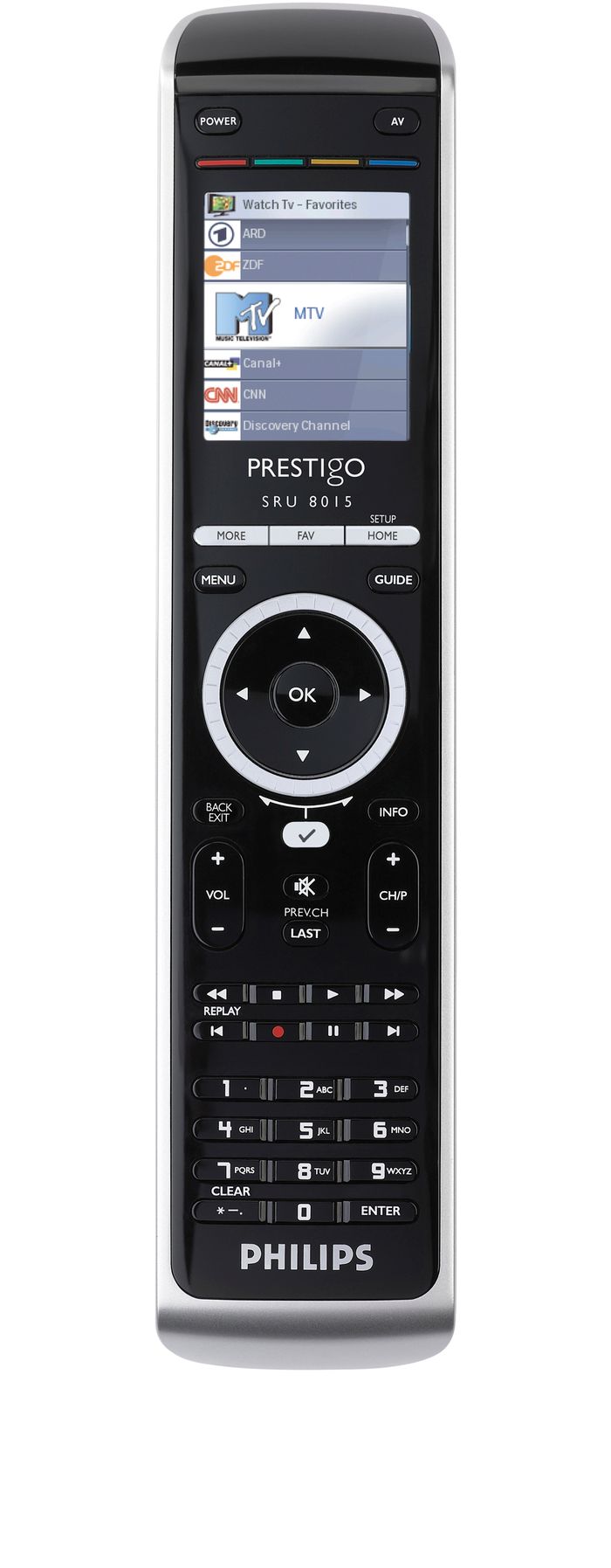 Prestigo Universal remote control SRU8015/10 | Philips