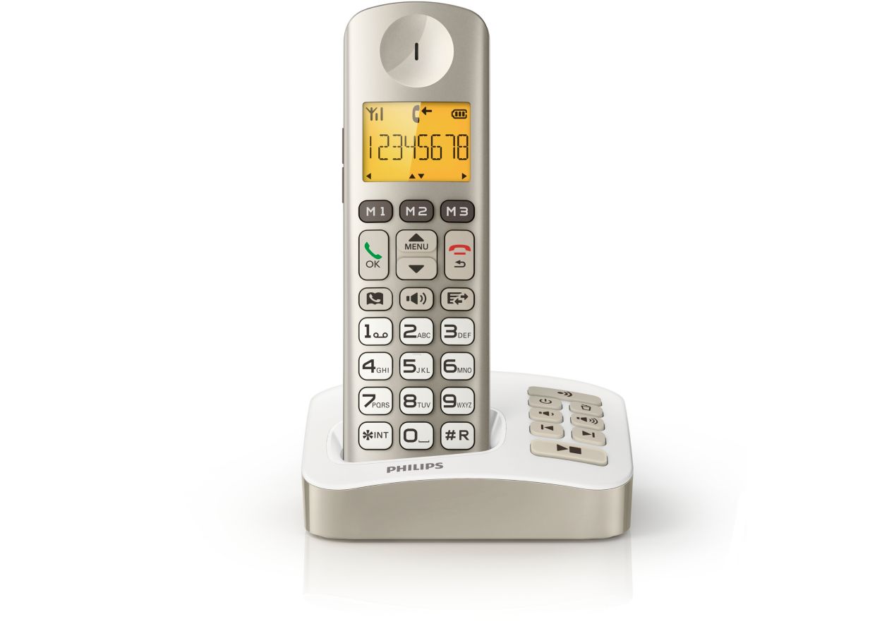 Téléphone fixe sans fil avec répondeur XL3051C/FR | Philips