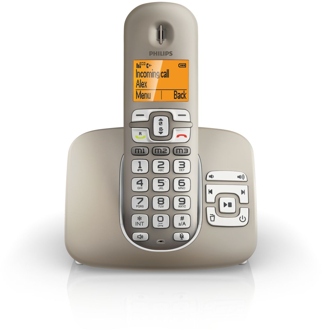 SoClear Cordless phone with answering machine XL3951S/05 | Philips