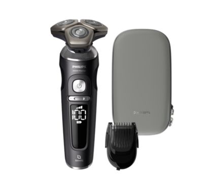 Shaver S9000 Prestige Wet & Dry Electric shaver with SkinIQ SP9830/26 ...