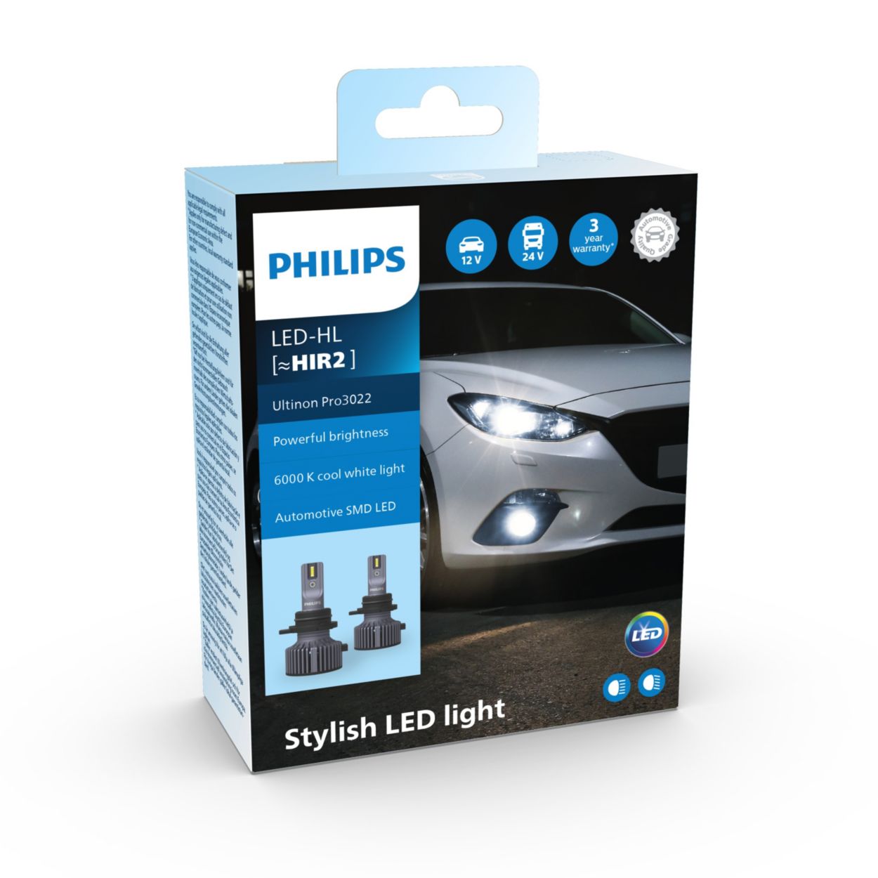 Ultinon Pro3022 LED headlight bulbs LUM11012U3022X2 | Philips