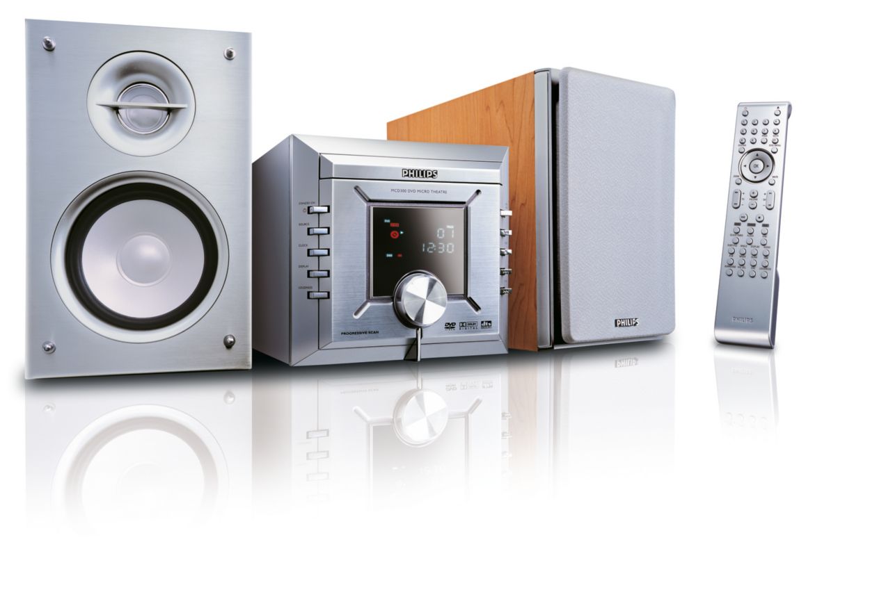 MCD300 DVD Micro Theater MCD300/93 | Philips -飞利浦