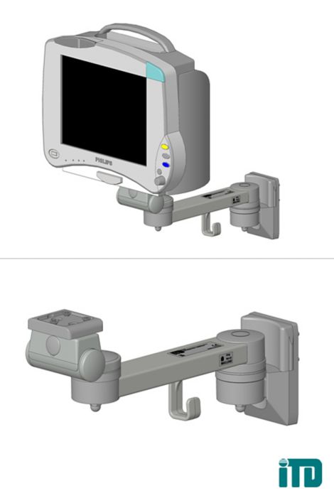 IntelliVue MP40/MP50 ITD Pivot Arm Wall Mount | Philips