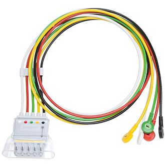 Philips - 5 lead set Snap IEC Telemetry colored wires