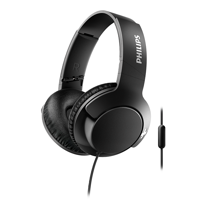 BASS+ Headphones with mic SHL3175BK/00 | Philips BASS+ Headphones with mic SHL3175BK/00 | Philips