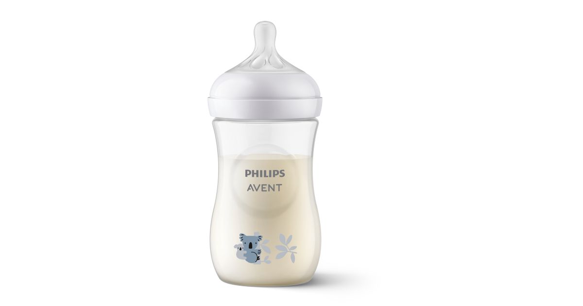 Avent Natural Response Bottle 260ml, teat 1+ months, koala deco, 1 ...
