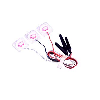 Philips - Preattached leadwire electrode square, Metallic lead wire