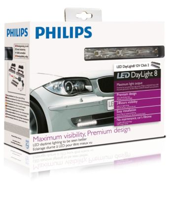 DayLight 8 Daytime Running Light LED solutions 12824WLEDX1 | Philips