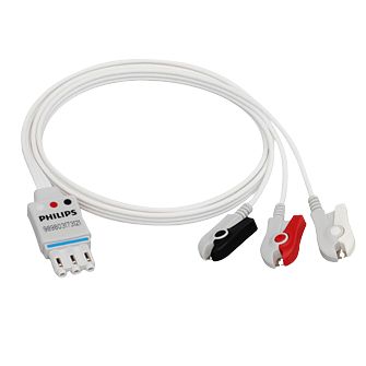 Philips - 3 lead set Disposable, Bedside, AAMI Lead Set