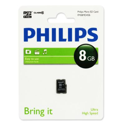 Micro SD cards FM08MD45B/97 | Philips