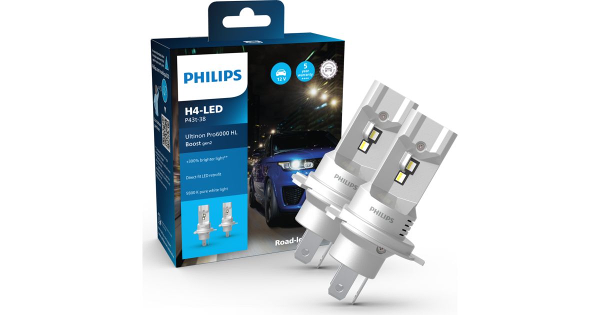 Ultinon Pro6000 Boost HL Car headlights bulb LUM11342U60B2X2/10 | Philips