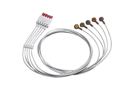 Philips - 5 lead Snap Chest AAMI ICU chest shielded Lead Set
