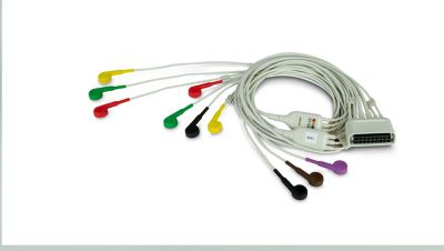 Philips - 12-Lead Complete Lead Set (IEC), Standard Length, Snaps IEC