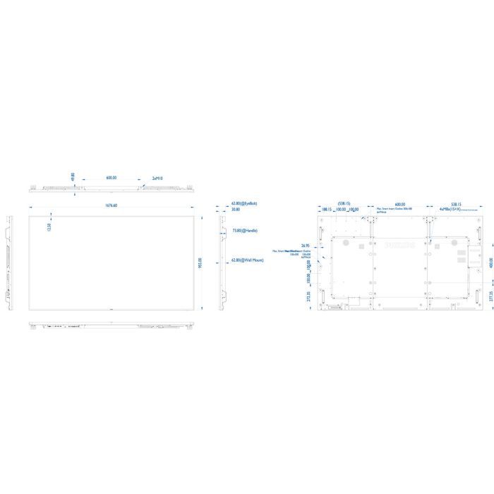 Signage Solutions U-Line Display 75BDL3000U/00 | Philips