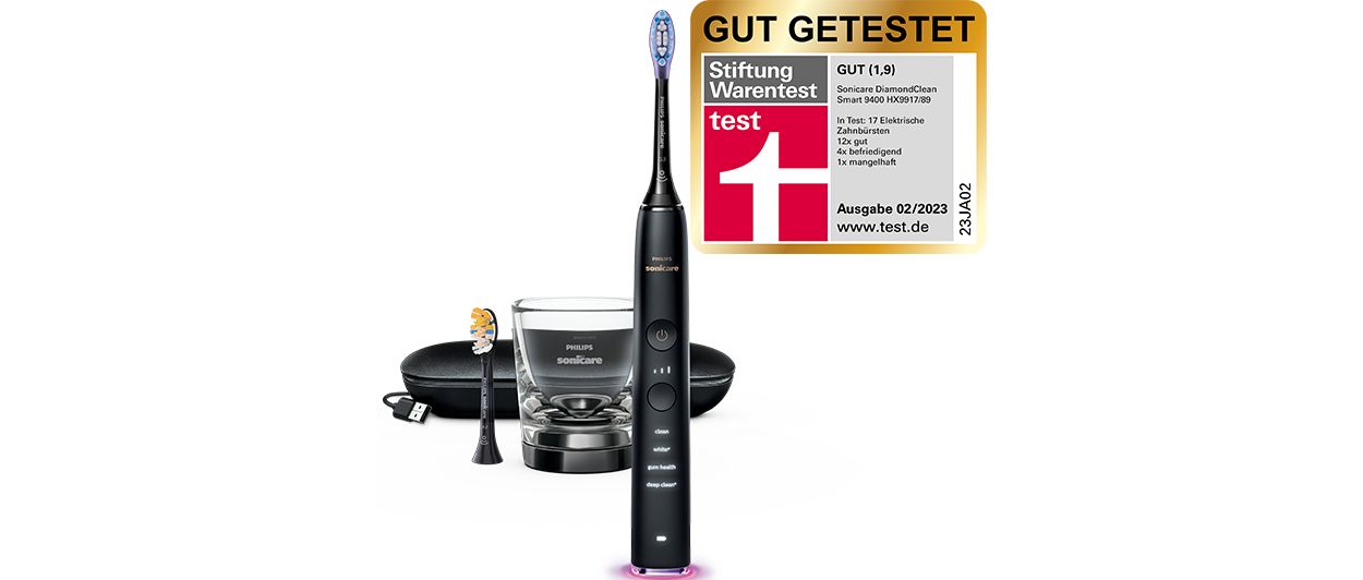 DiamondClean Smart 9400 Elektrische Schallzahnbürste mit App - Schwarz ...