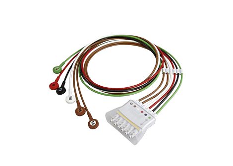 Philips - 6 lead set Snap AAMI Tele lead set with detachable shield