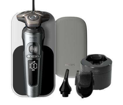 Shaver S9000 Prestige Wet & Dry Electric shaver with SkinIQ SP9885/35 | Philips