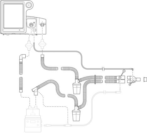 Philips - V680 Single Patient Use Ventilator Circuit