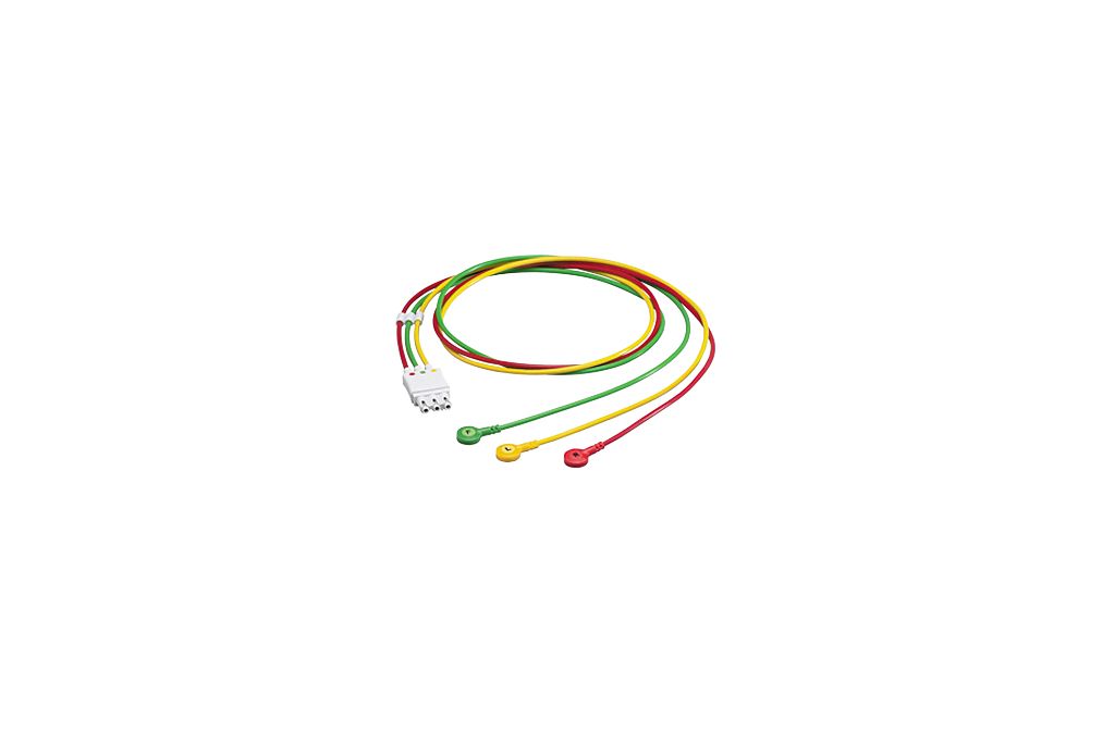 Philips - Cbl 3-lead set Snap IEC, ICU, shielded Lead Set